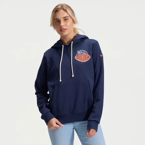 Nike Chicago Bears Rivalries Collection Sideline Dri-fit Nfl Pullover Hoodie - Blue