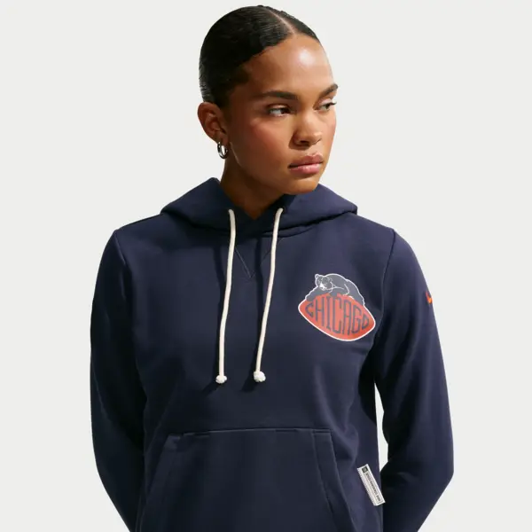 Nike Chicago Bears Rivalries Collection Sideline Dri-fit Nfl Pullover Hoodie - Blue