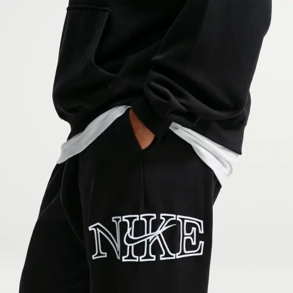Nike Studio Fleece Medium Weight Oversized Cuffed Logo Pants