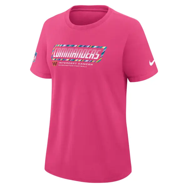 Nike Washington Commanders Crucial Catch Dri-fit Nfl T-shirt - Pink