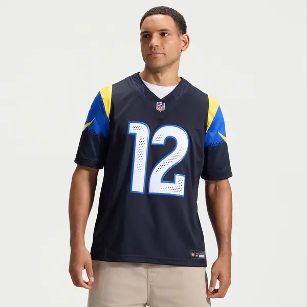 Nike Puka Nacua Los Angeles Rams Rivalries Collection Dri-fit Nfl Limited Jersey - Blue
