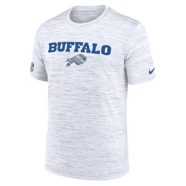 Nike Buffalo Bills Rivalries Collection Sideline Velocity Dri-fit Nfl T-shirt - White