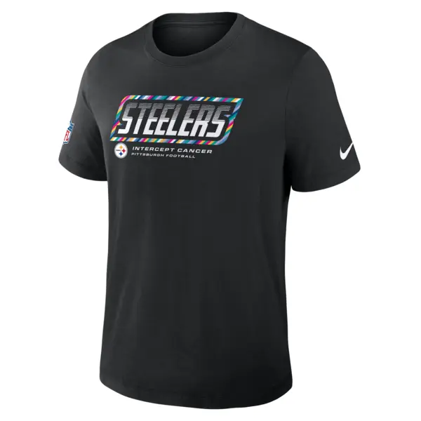 Nike Pittsburgh Steelers Crucial Catch Sideline Dri-fit Nfl T-shirt - Black