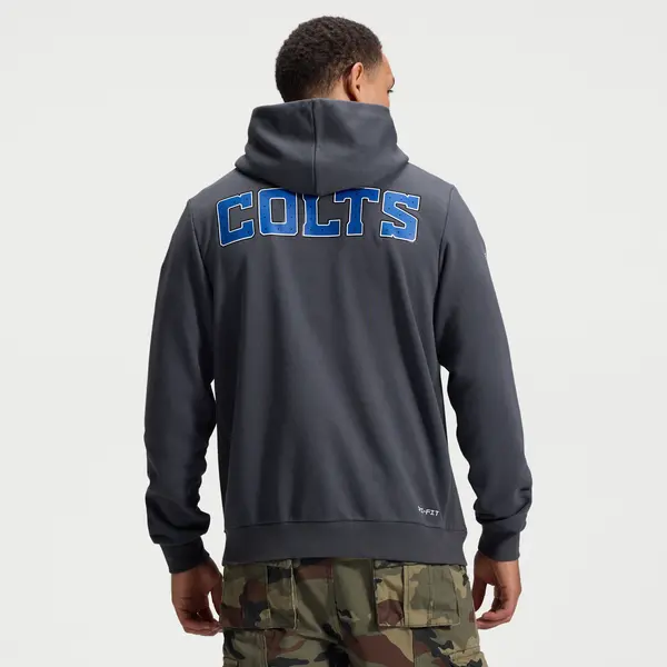 Nike Indianapolis Colts Rivalries Collection Sideline Dri-fit Nfl Pullover Hoodie