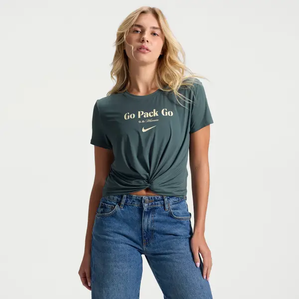 Nike Bay Packers Rivalries Collection One Classic Twist Dri-fit Nfl T-shirt - Green
