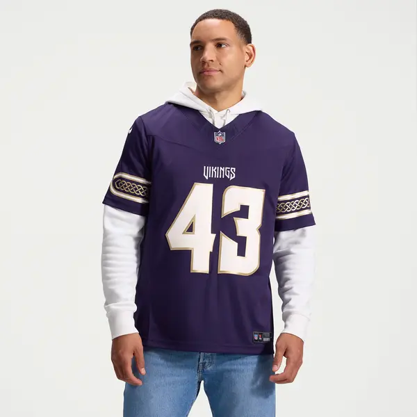 Nike Andrew Van Ginkel Minnesota Vikings Rivalries Collection Dri-fit Nfl Limited Jersey - Purple