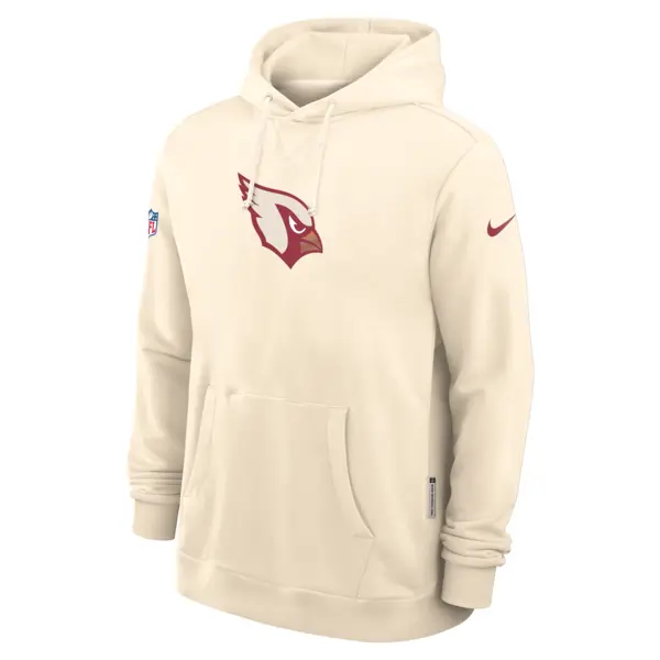 Nike Arizona Cardinals Rivalries Collection Sideline Dri-fit Nfl Pullover Hoodie - Brown