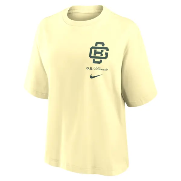 Nike Green Bay Packers Rivalries Collection Boxy Nfl T-shirt - Brown
