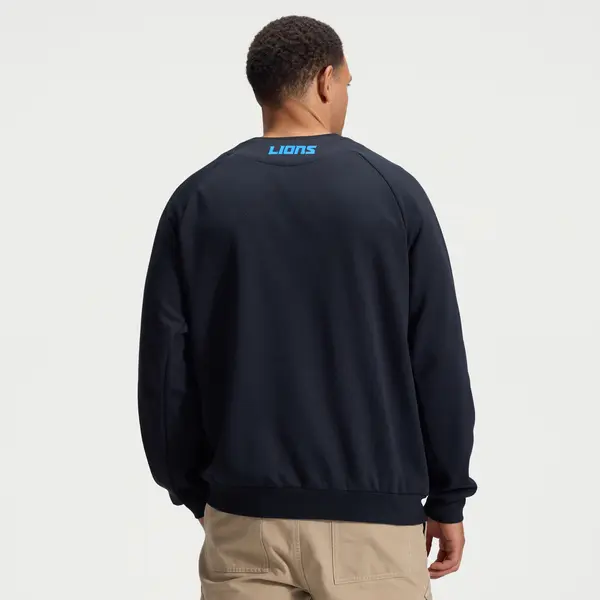 Nike Detroit Lions Rivalries Collection Primary Dri-fit Nfl Pullover Crew