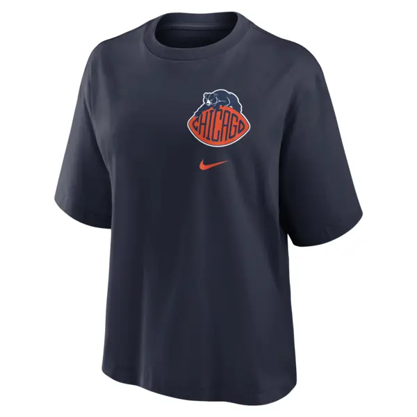 Nike Chicago Bears Rivalries Collection Boxy Nfl T-shirt - Blue