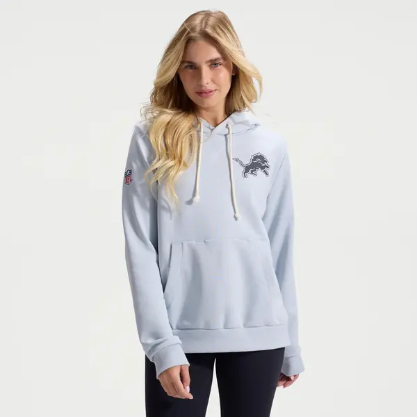 Nike Detroit Lions Rivalries Collection Sideline Dri-fit Nfl Pullover Hoodie - Grey