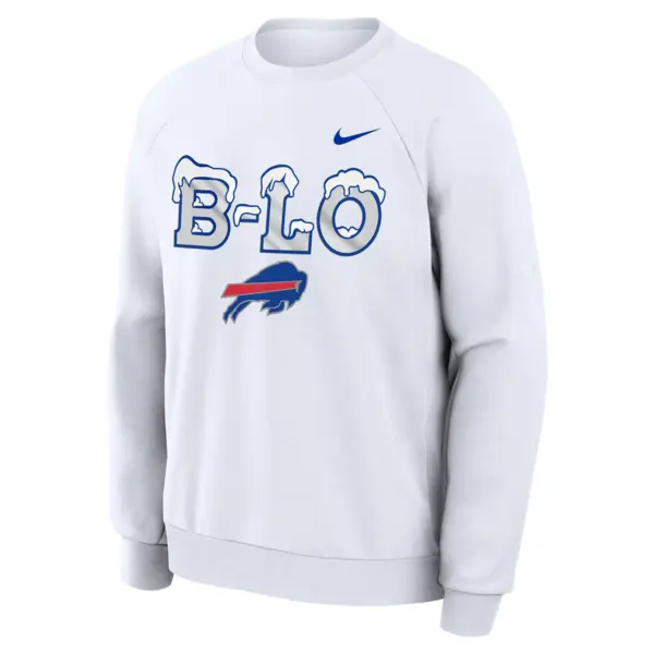 Nike Buffalo Bills Rivalries Collection Primary Dri-fit Nfl Pullover Crew