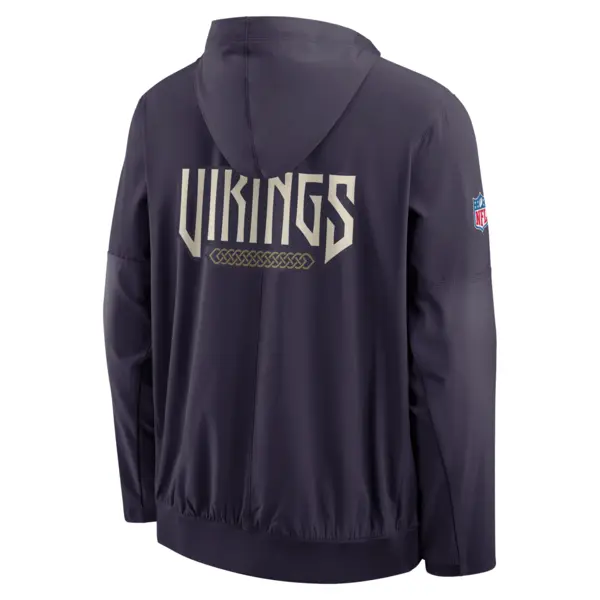 Nike Minnesota Vikings Rivalries Collection Sideline Anorak Nfl 1/2-zip Hooded Jacket
