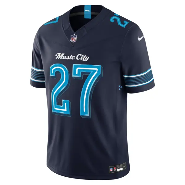 Nike Eddie George Tennessee Titans Rivalries Collection Dri-fit Nfl Limited Jersey - Blue