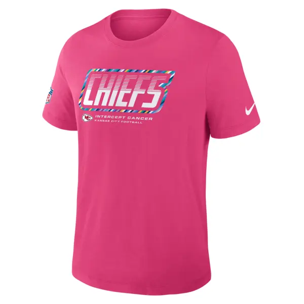 Nike Kansas City Chiefs Crucial Catch Sideline Dri-fit Nfl T-shirt - Pink