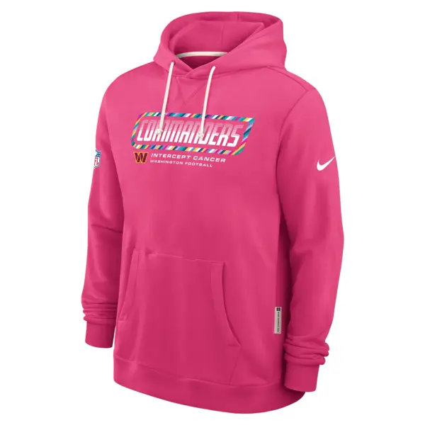 Nike Washington Commanders Crucial Catch Sideline Standard Issue Dri-fit Nfl Pullover Hoodie
