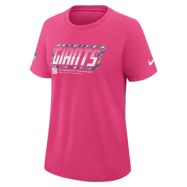 Nike New York Giants Crucial Catch Dri-fit Nfl T-shirt - Pink