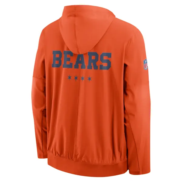 Nike Chicago Bears Rivalries Collection Sideline Anorak Nfl 1/2-zip Hooded Jacket