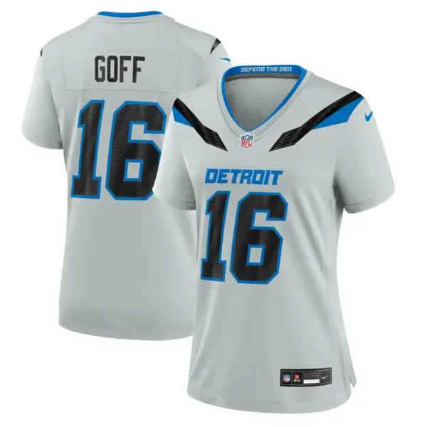 Nike Jared Goff Detroit Lions Rivalries Collection Nfl Game Jersey - Grey