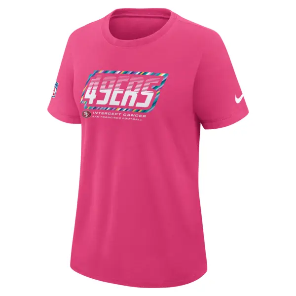 Nike San Francisco 49ers Crucial Catch Dri-fit Nfl T-shirt - Pink