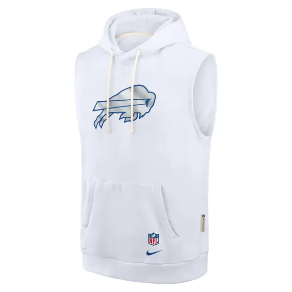 Nike Buffalo Bills Rivalries Collection Sideline Dri-fit Nfl Sleeveless Pullover Hoodie