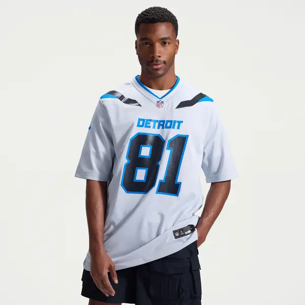 Nike Calvin Johnson Detroit Lions Rivalries Collection Nfl Game Jersey - Grey