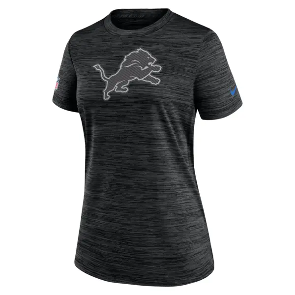Nike Detroit Lions Rivalries Collection Sideline Velocity Dri-fit Nfl T-shirt - Black