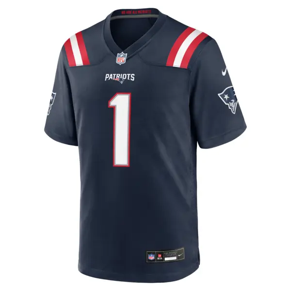 Nike A.j. Brown New England Patriots Nfl Game Jersey - Blue