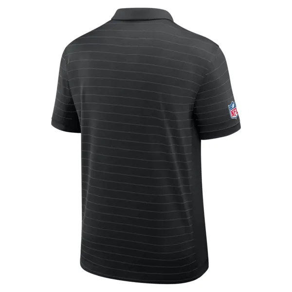 Nike San Francisco 49ers Rivalries Collection Sideline Victory Striped Dri-fit Nfl Polo - Black