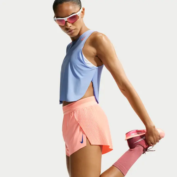 Nike Aeroswift Dri-fit Adv Cropped Running Tank Top - Blue