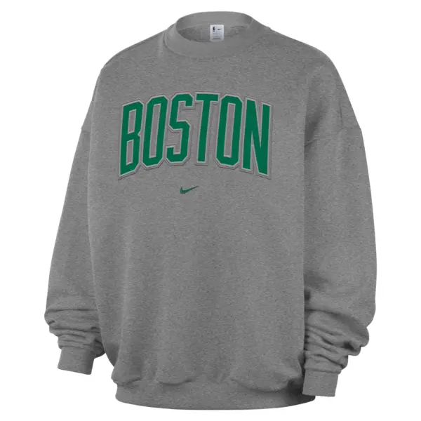 Nike Boston Celtics Standard Issue Fleece Crew - Grey