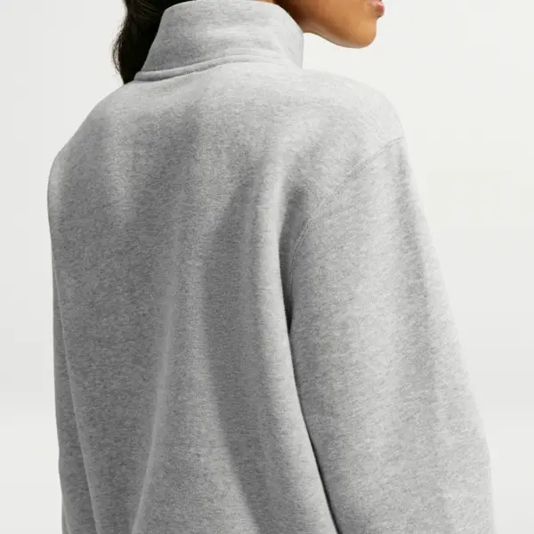 Nike Studio Fleece Medium Weight 1/4-zip Top - Grey