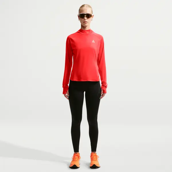 Nike Uv-resistant Hooded Trail Running Mid-layer Top