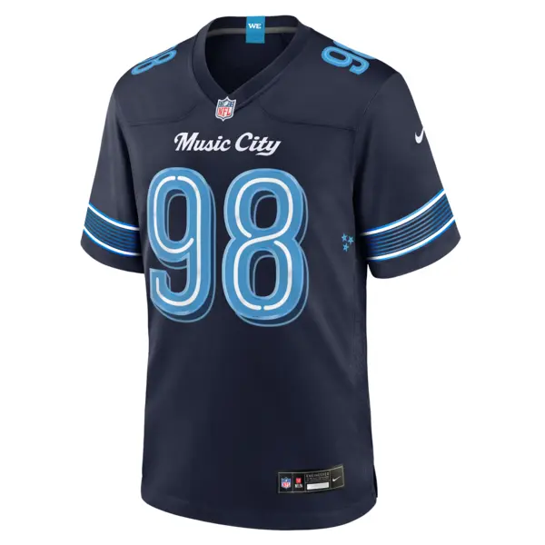 Nike Jeffery Simmons Tennessee Titans Rivalries Collection Nfl Game Jersey - Blue
