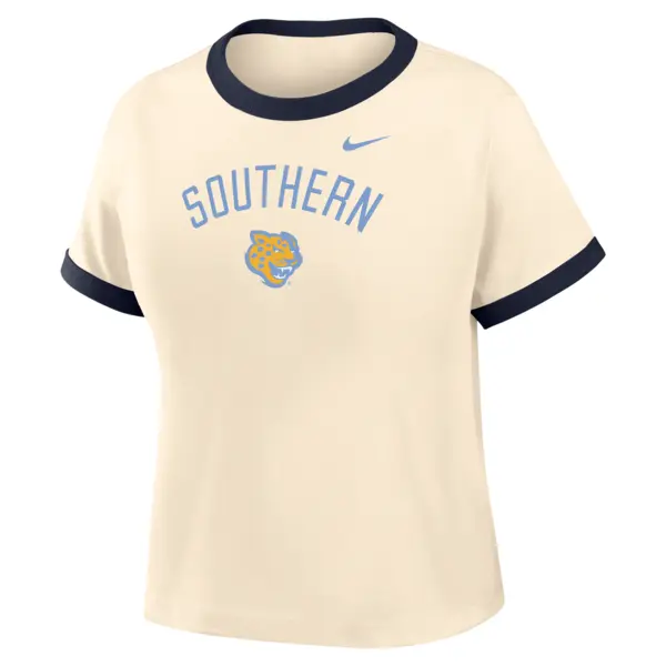 Nike College Cropped Ringer T-shirt - Brown