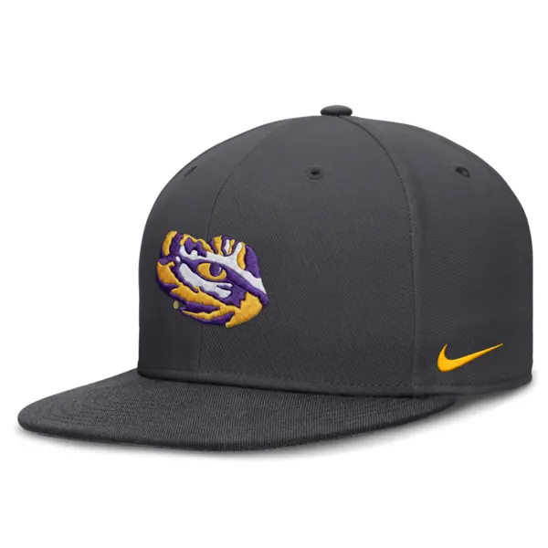 Nike Lsu Pro Dri-fit College Fitted Hat - Grey