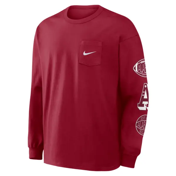 Nike Alabama Academic Max90 Pocket College Long-sleeve T-shirt - Red
