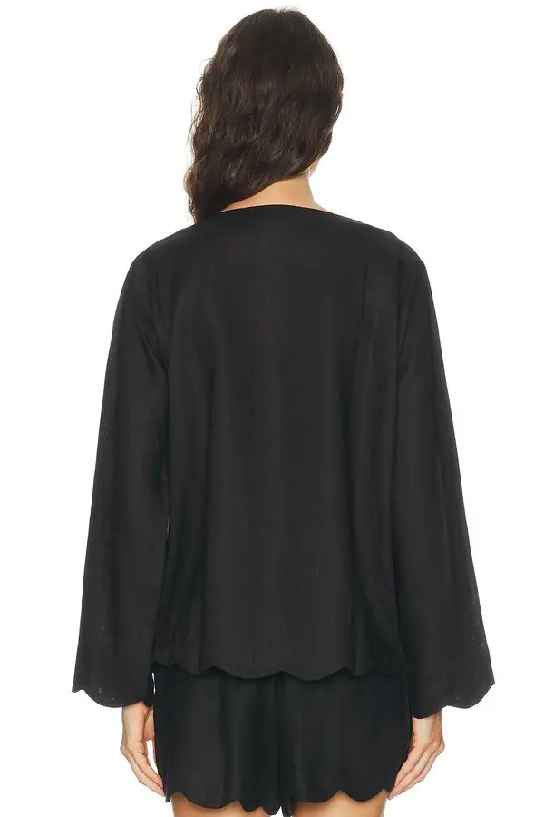 ELCE Kai Button Up Shirt In Black - Noir