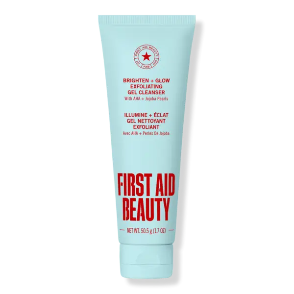 FIRST AID BEAUTY Brighten + Glow Exfoliating Gel Cleanser With Aha And Jojoba Pearls - One-color
