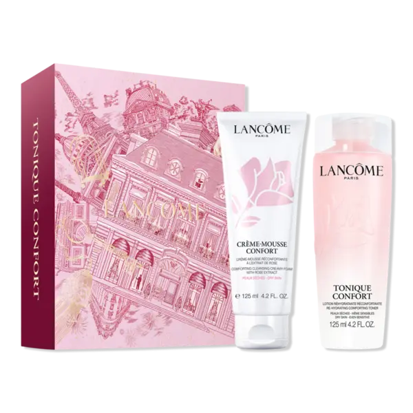 LANCOME Tonique Confort Hydrating Toner & Creme Mousse Confort Foaming Cleanser 2 Piece Set - One-color
