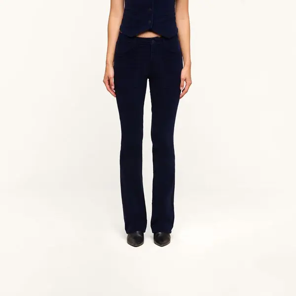 L'Agence Saffia Corduroy Pants - Deep Midnight