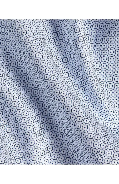 David Donahue Regular Fit Micro Geometric Print Dress Shirt