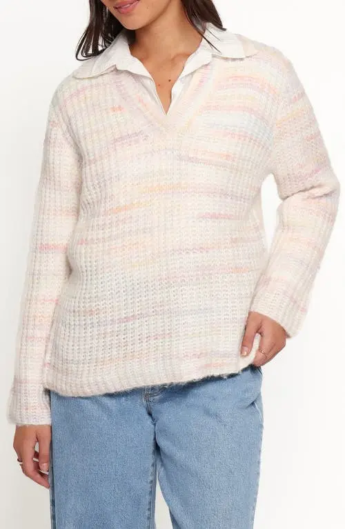 PETAL & PUP Alyx Spacedye Polo Sweater