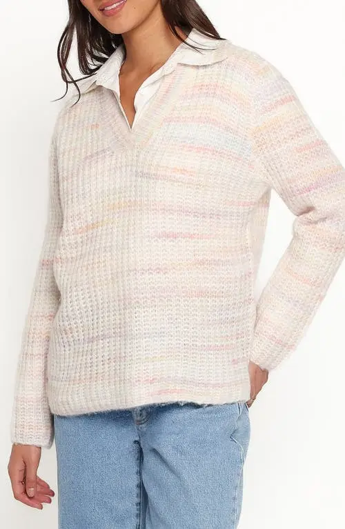 PETAL & PUP Alyx Spacedye Polo Sweater
