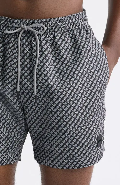 BOSS Vibe Swim Trunks - Open Grey