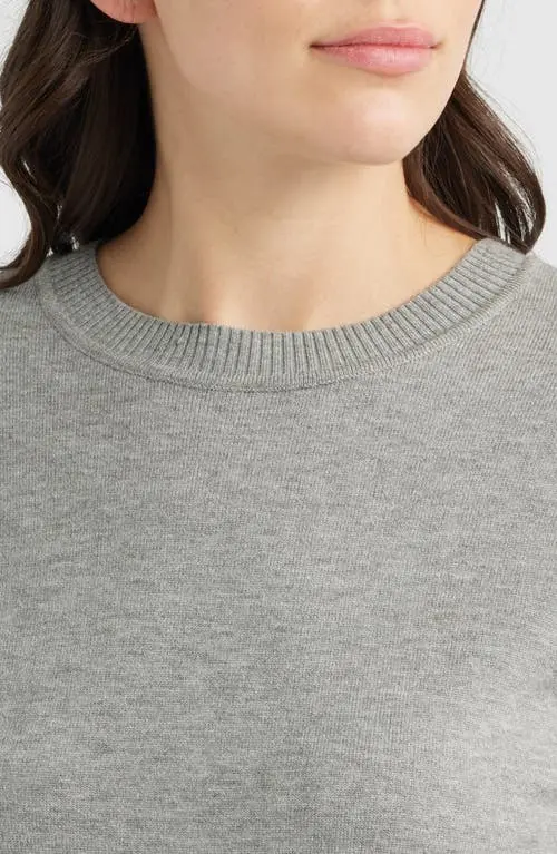 ZOE AND CLAIRE Mixed Media Sweater Dress
