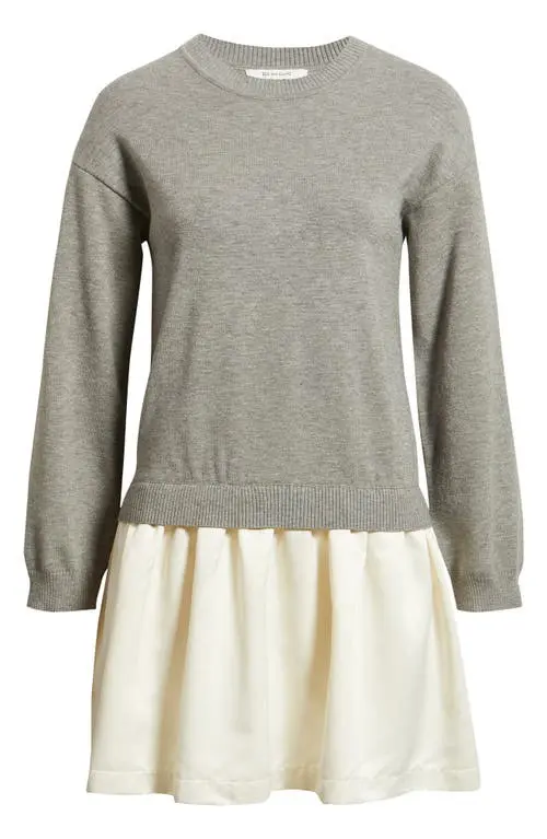 ZOE AND CLAIRE Mixed Media Sweater Dress