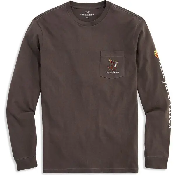 Vineyard Vines Headless Horseman Dog Graphic Long Sleeve T-shirt - Evening Sky