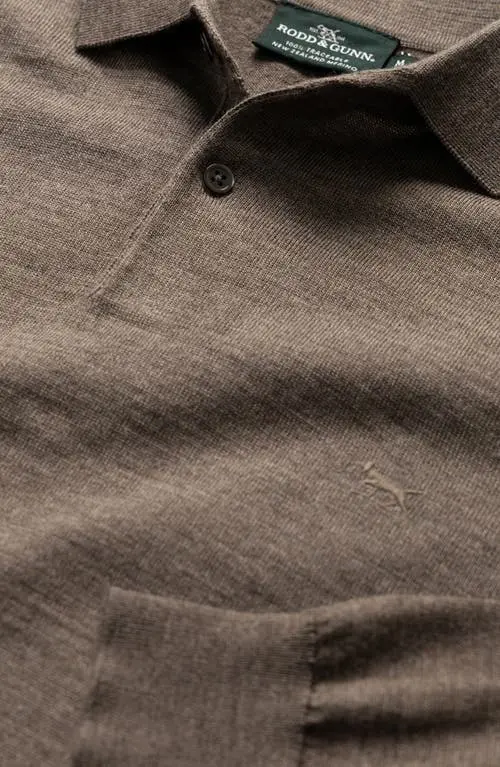 Rodd & Gunn Way Spur Extrafine Merino Wool Polo Sweater