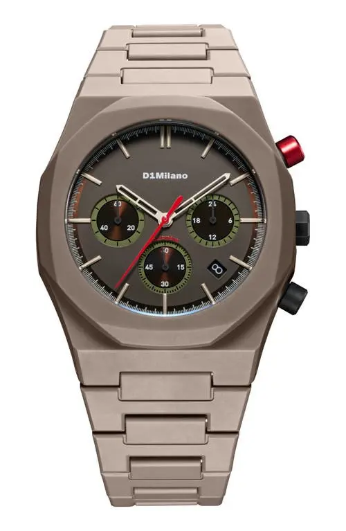 D1 MILANO Phantom Polychrono Watch - Brown